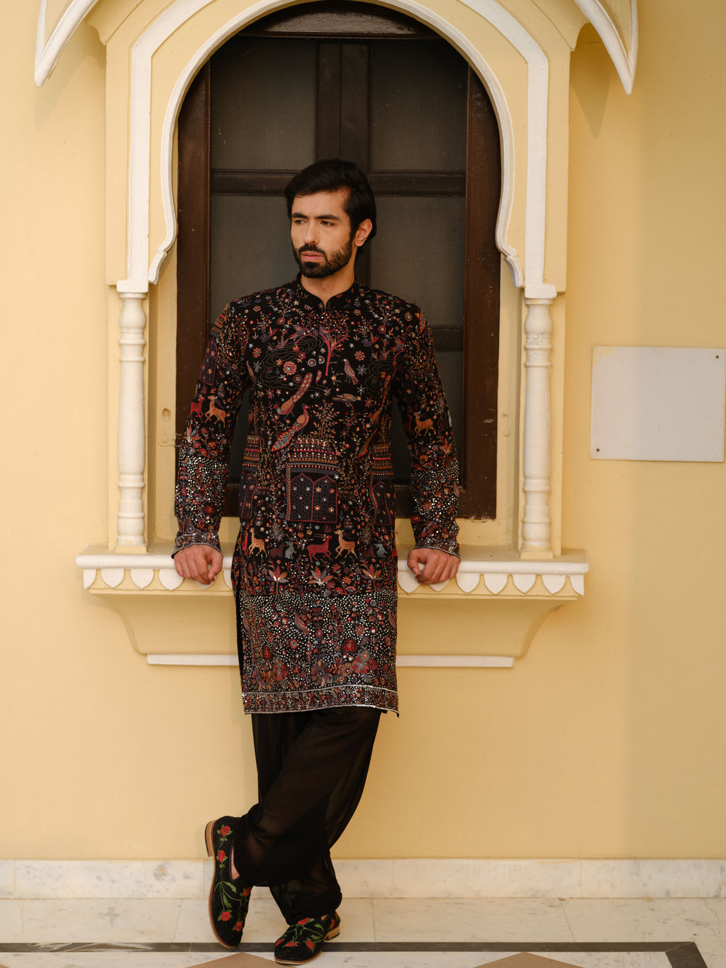 BLACK MAHAL KURTA SET – Dimple Collection