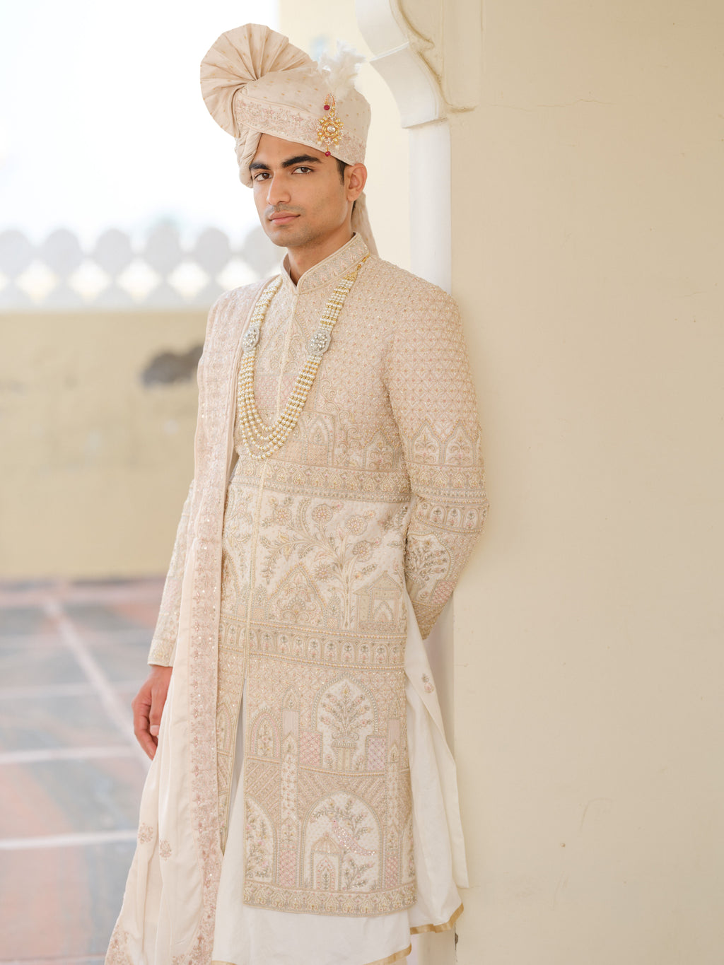 JASHN E JAIPUR SILK SHERWANI SET – Dimple Collection